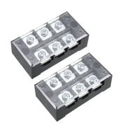 5Pcs UK-10N DIN Rail Mount Guide Terminal Block 800V 76A 10mm2 Cable Gray - Walmart.com