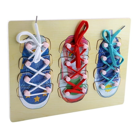 Greensen New Type Wooden Tie Shoe Lacing Threading Board Matching ...