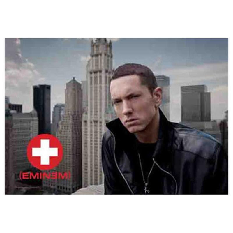 Eminem Poster Flag Skyline Slim Shady Tapestry Cloth Fabric Wall Banner ...