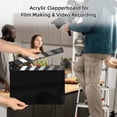 Acrylic Clapperboard Film Clapboard Movie Director's Slate Cut Action ...