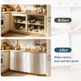 Khaki White Ombre Cabinet Curtains 35''x35'', Modern Abstract Art ...