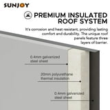Sunjoy Office Shed for Outdoor, 10'x12.6' She Shed, Backyard Office ...
