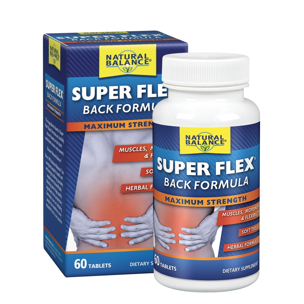 Natural Balance Super Flex Back | Herbal Supplement Supports Lower Back ...