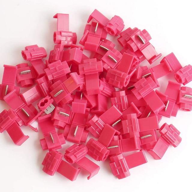 AIRIC Quick Splice Snap Wire Connectors Red Self-Stripping Splice ...