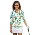 Aplkyhs Cactus Women Sport Cloth Athletic 3/4 Sleeve Shirts Soft and ...