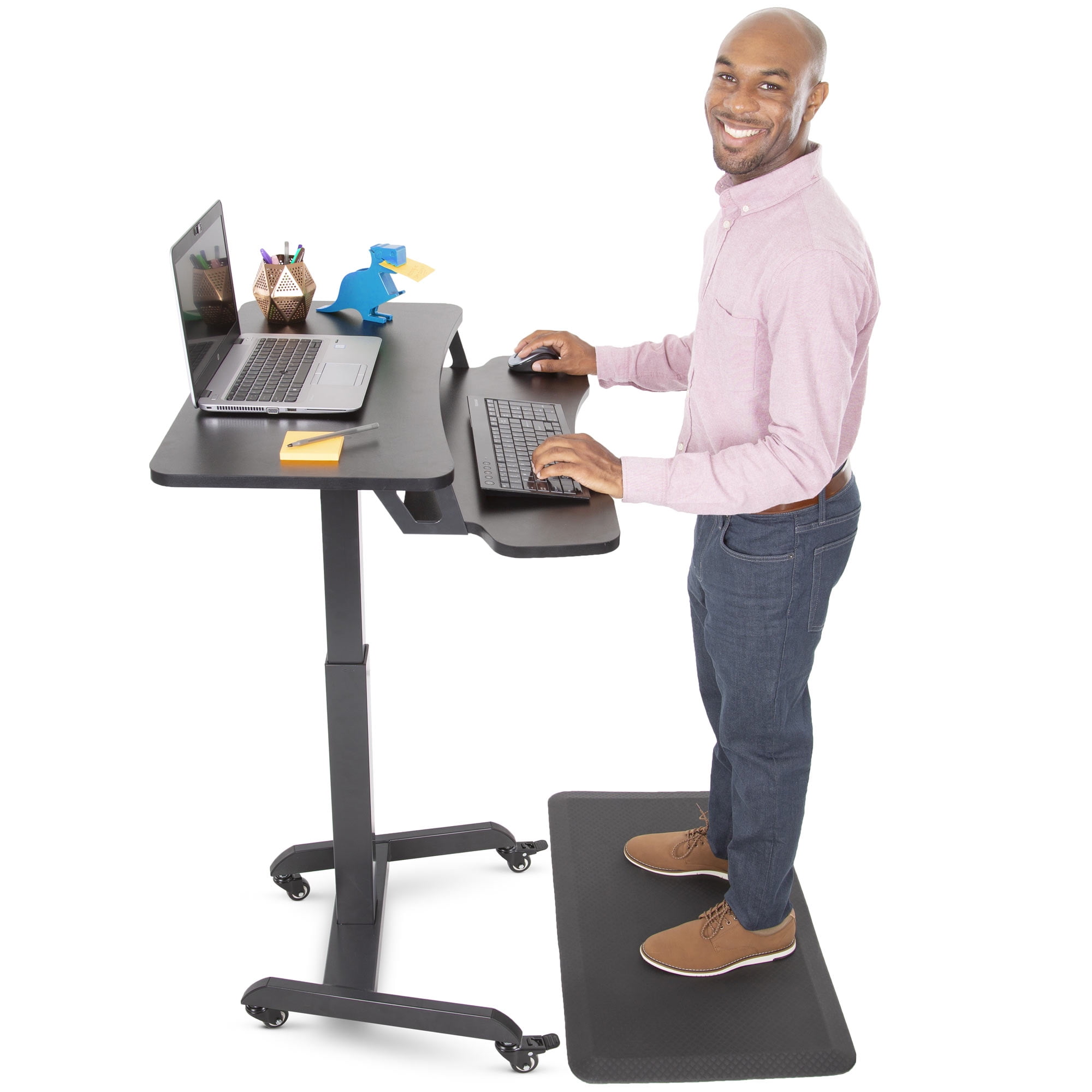 Buy Stand Steady Electric Mobile Podium with Keyboard Tray | Height ...