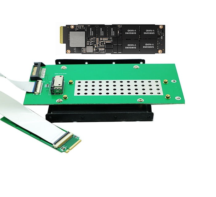EDSFF E1.S NVMe SSD to M.2 M-key Card with 3.5 Bracket - Walmart.com