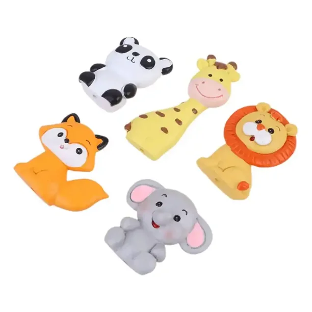 5 Piece Jungle Safari Animal Cake Toppers, Zoo Animal Cake Toppers ...