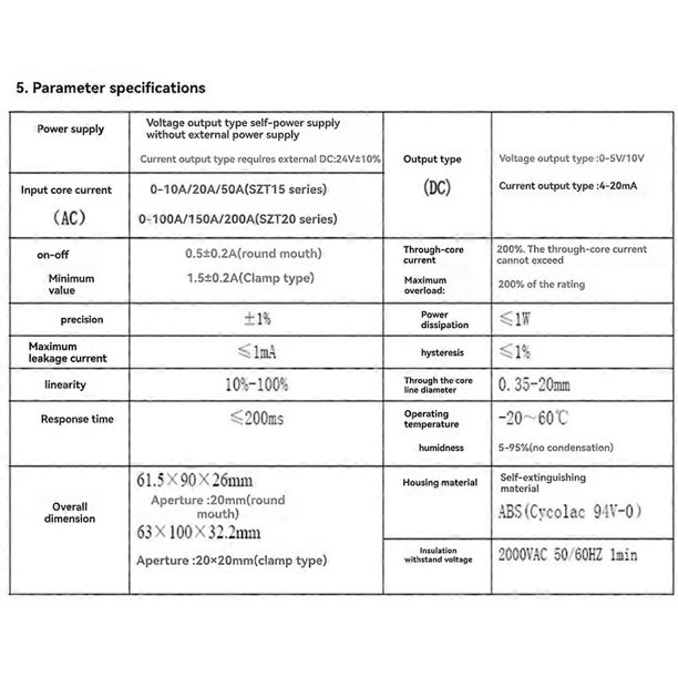 Current Transducer Closed Loop Current Sensors Current Mutual Inductor ...