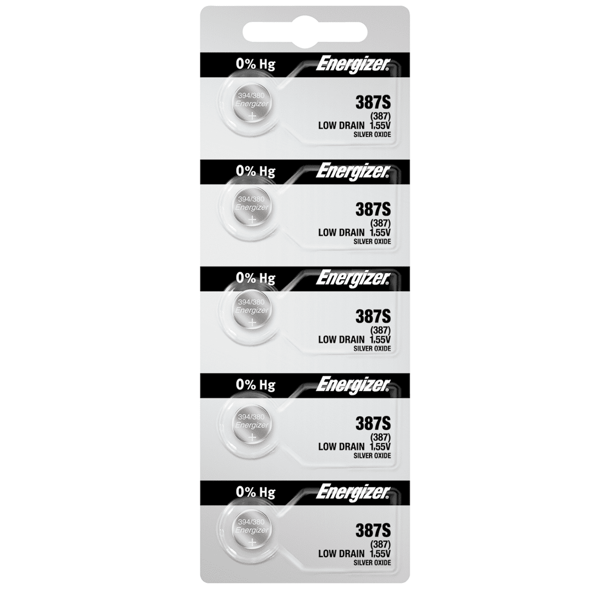 Energizer 387S Silver Oxide Watch Battery (5 Count) - Walmart.com