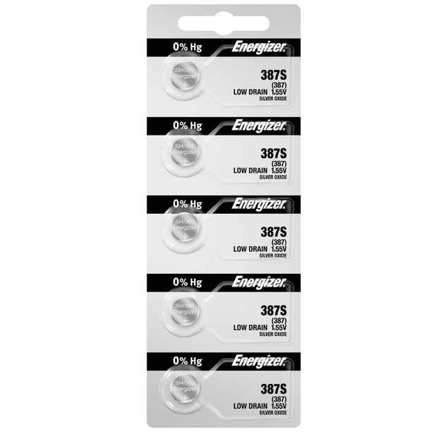 Energizer 387S Silver Oxide Watch Battery (5 Count) - Walmart.com
