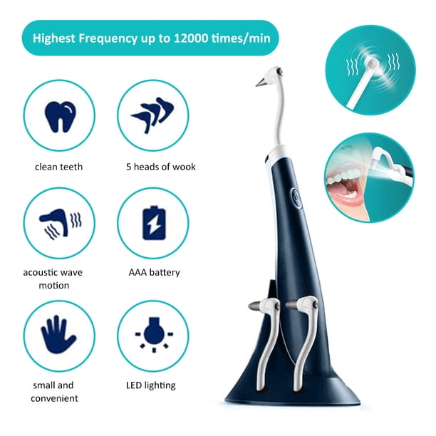Amdohai Electric Acoustic Vibration Tooth Cleaner 3 Gear 4 Working ...