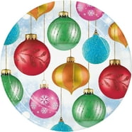 Creative Converting 8-Count Vintage Christmas Dinner Plate - Walmart.com