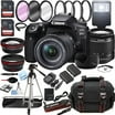 Canon EOS 90D DSLR Camera Body Kit w/EF-S 18-55mm Lens, 128GB Memory ...