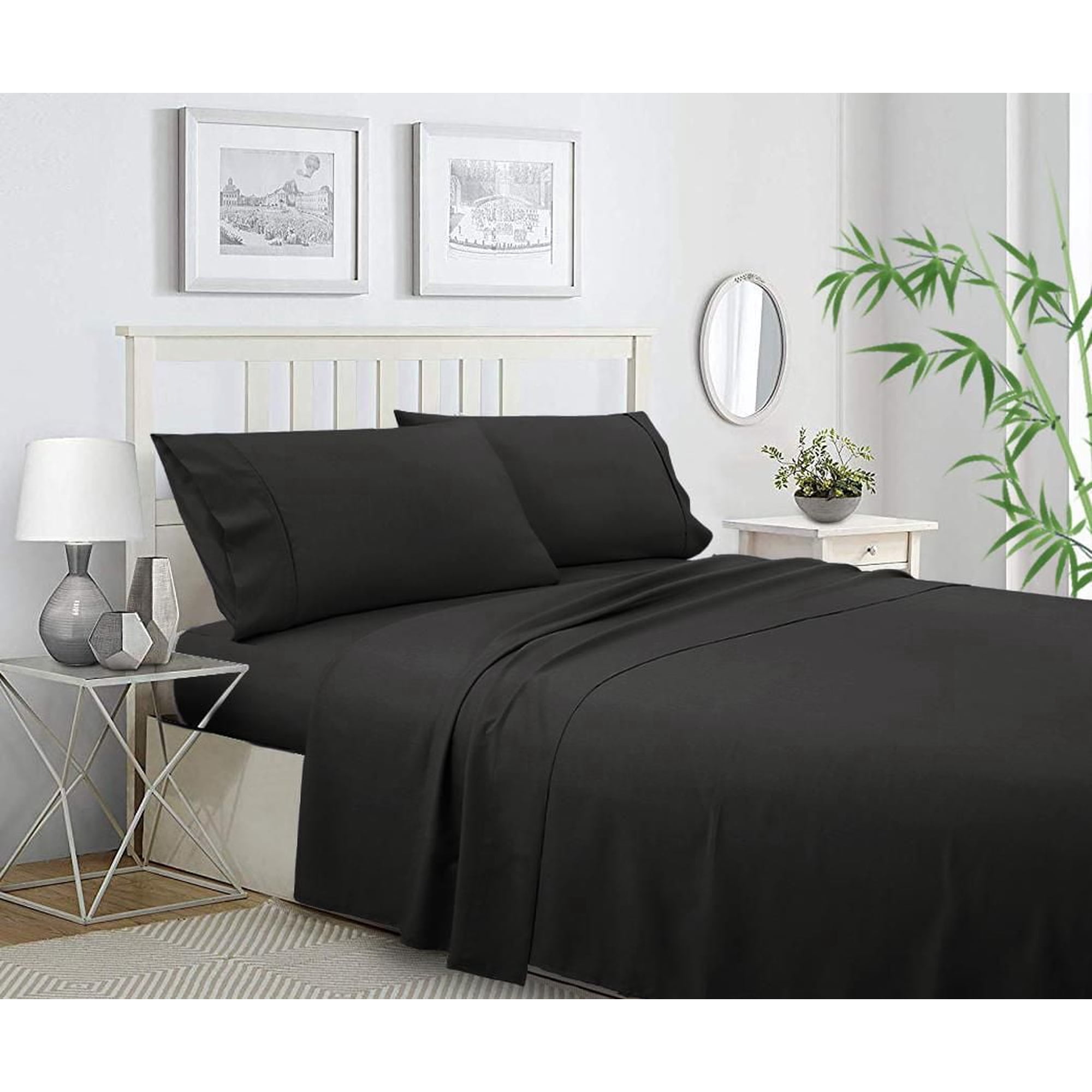 Click here for Swift Home Polyester Bamboo Blend Sheet Set prices