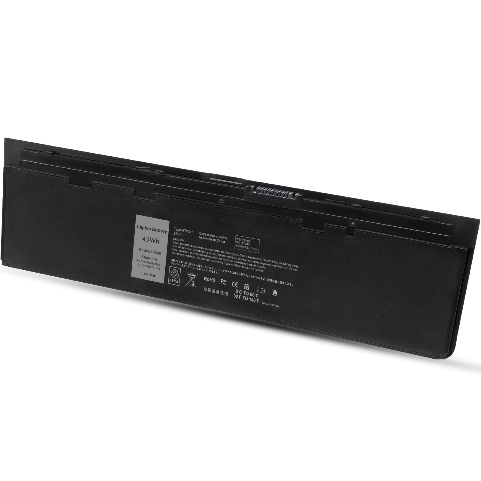 45Wh WD52H Battery For Dell Latitude 12 7000 E7240 E7250 PT1 DL011311 ...
