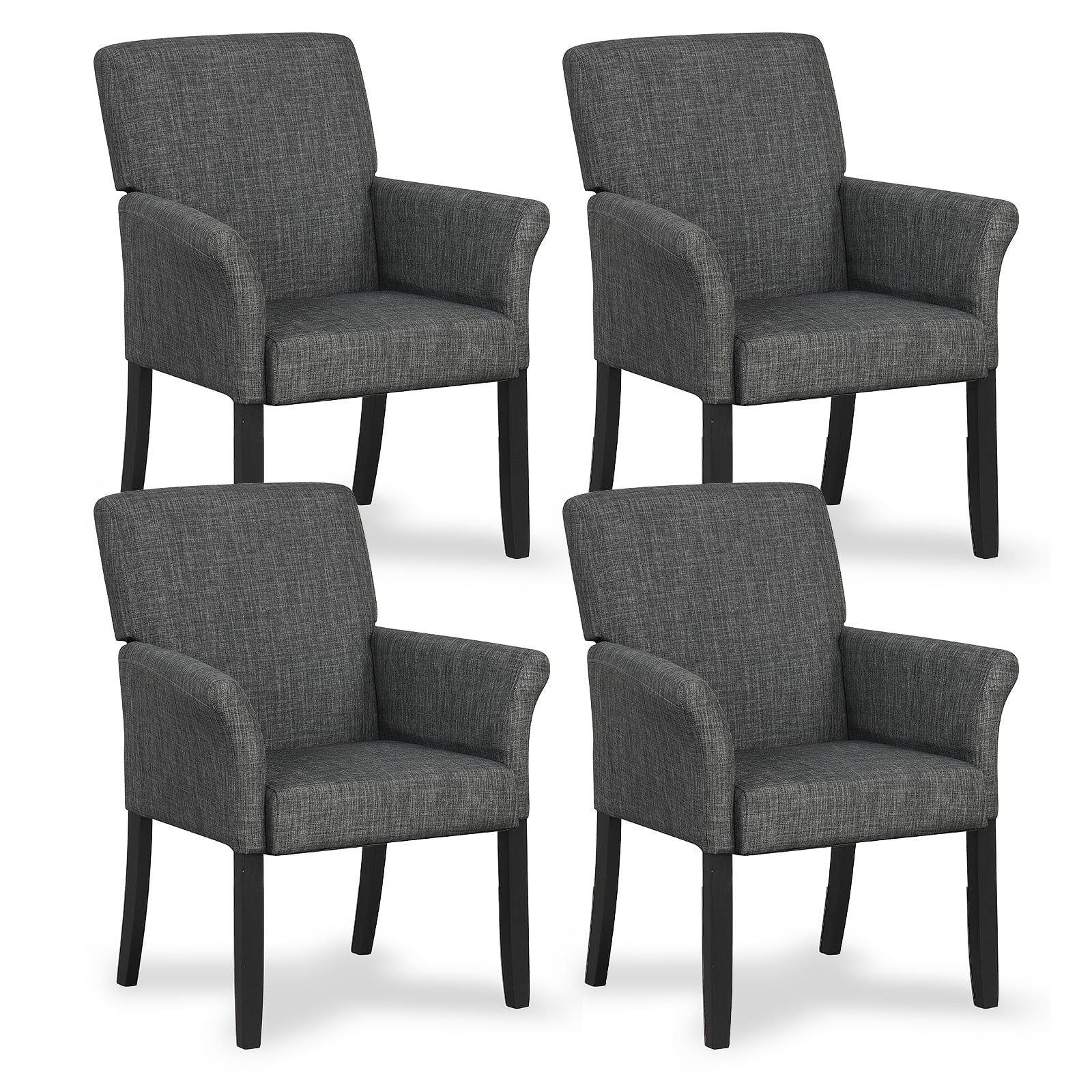 Click here for Gymax Set Of 4 Arm Chair Guest Chair Home Office W... prices