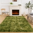 Lochas Fluffy Modern Area Rugs Tie-Dyed Rug for Kids Girls Room Nursery ...