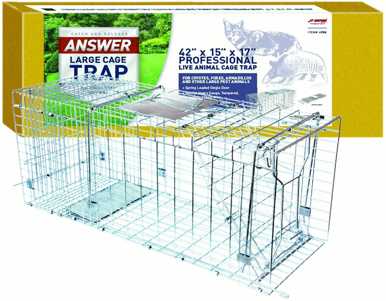 Answer JT Eaton 495N Single Door Live Animal Cage Trap for Extra Large ...