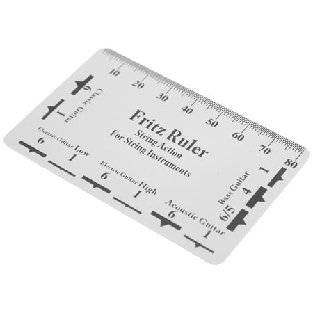 String Action Gauge Ruler, Bass Guitar Measuring Ruler Useful And ...