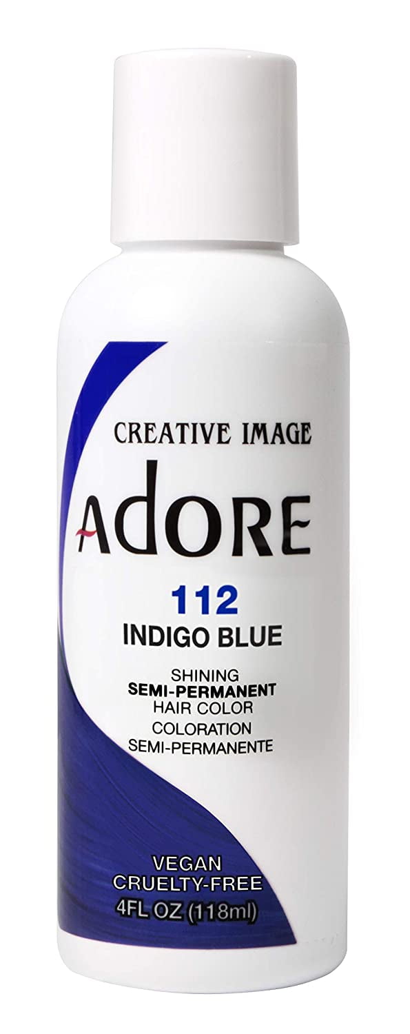 Adore Indigo Blue Semi-Permanent Hair Color # 112, 4 oz - Walmart.com