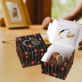 B 10-Piece Paper Gift Box Set, Heart Pattern Carton For Cupcake Dessert ...