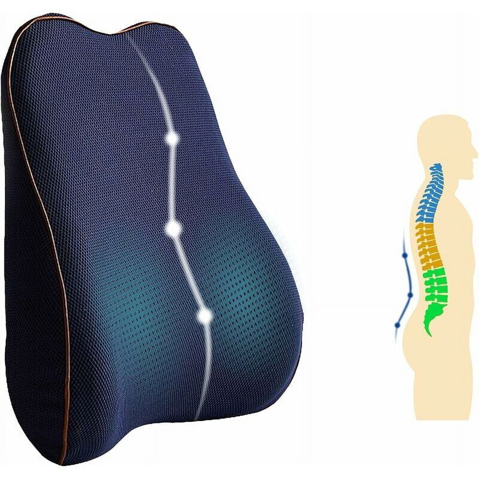 Almohada de apoyo lumbar profunda y envolvente, diseño de ranura de ...
