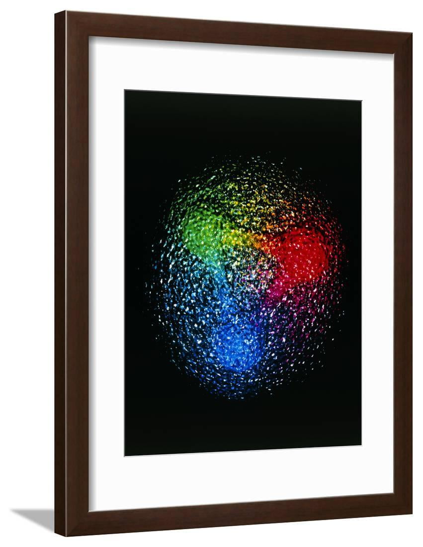 Visualisation of Quark Structure of Proton Framed Print Wall Art ...