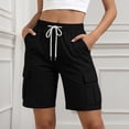Black Women Loose Fit Pants for Teen Girls Brunch Straight Leg Elastic ...