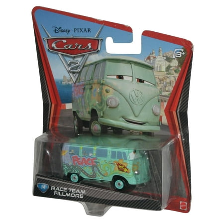 Disney Pixar Cars Race Team Fillmore #14 Die Cast (2010) Mattel Toy Car ...