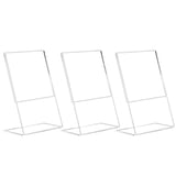 Worgeous 3 Pcs Acrylic Card Holder Bill Frame Display Place Stand ...
