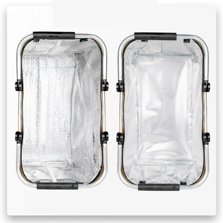 Insulated Basket Picnic Basket Outdoor Insulated Basket Folding Picnic ...