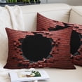 Brick Wall Throw Pillow Cover 16 x 24 Inch Decorative Pillow Cover ...