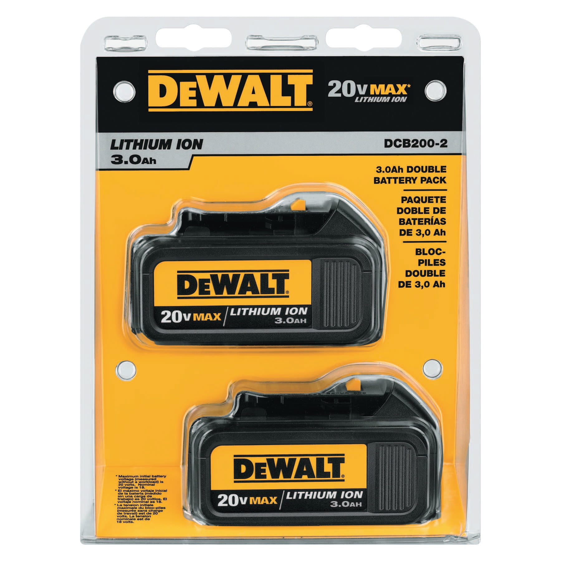 DeWalt 20V MAX* Lithium Ion Batteries, 20 V Lithium Ion – BrickSeek