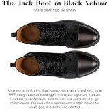 TAFT Jack Boot Handcrafted Leather and Wool Men's Dress Boot (Black ...