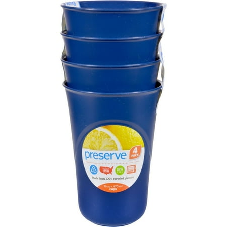 Preserve Everyday Cups - Midnight Blue, Case Of 8 - 4 Packs | Walmart ...