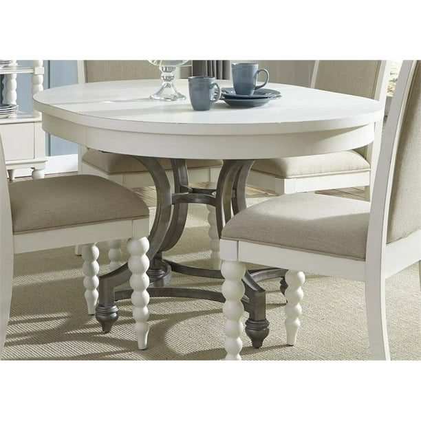 Liberty Furniture Harbor View II Round Dining Table in Linen - Walmart.com