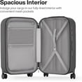 26 Inch Large Checked Luggage PC Hardshell Suitcases with Wheels for ...