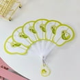 Paper Fan Hand Held Six Fold Fan Cute Portable PP Folding Fan Cartoon ...