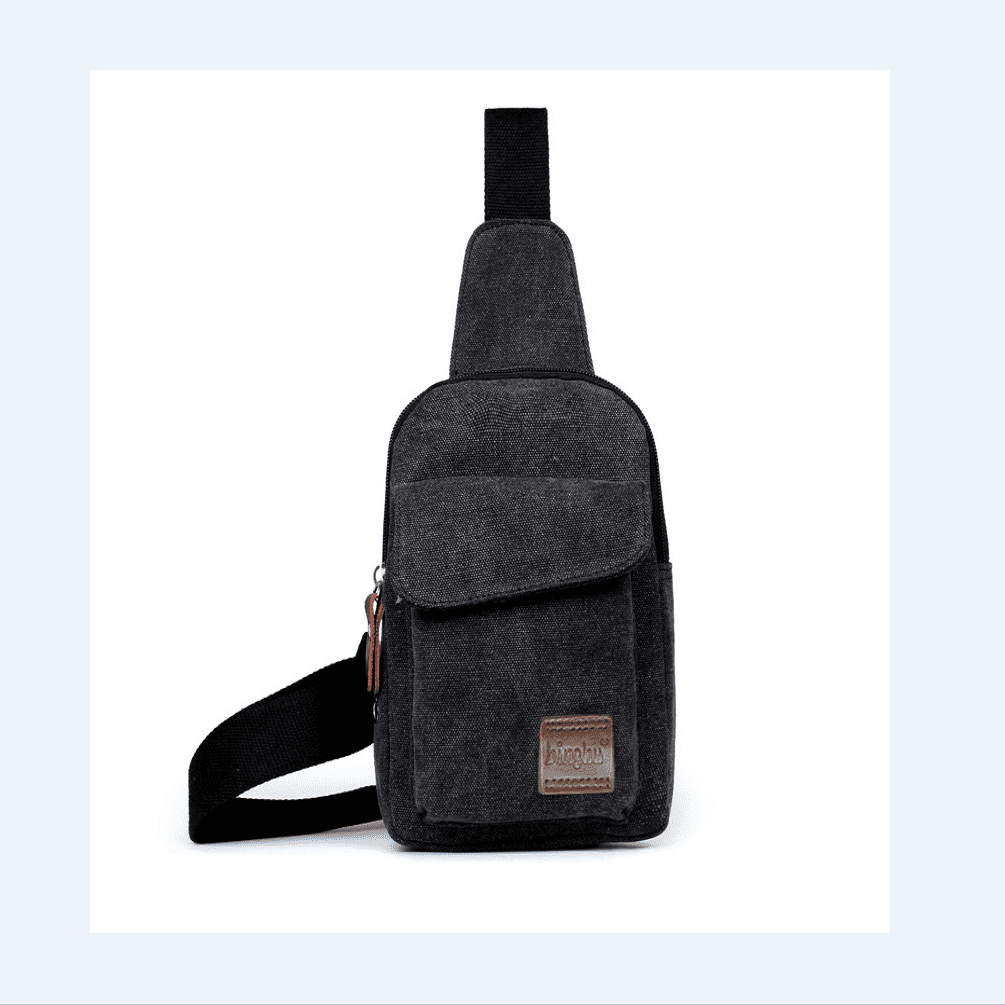 LSFYSZD Male Military Canvas Satchel Messenger Bag Travel Hiking Chest ...