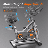 YOSUDA Indoor Cycling Bike, 330 lbs Capacity, Comfort Seat, LCD Monitor ...