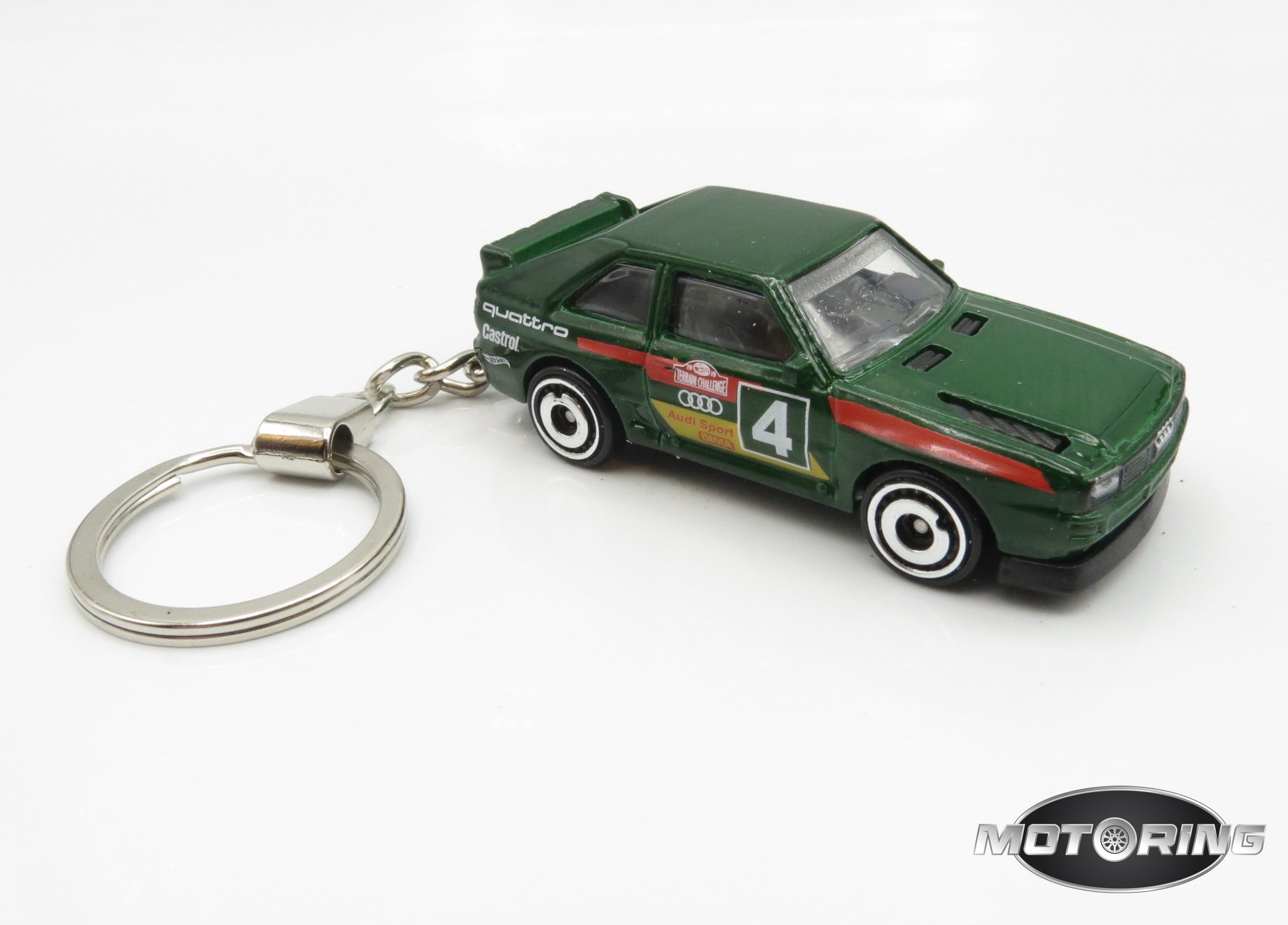 1984 '84 Audi Sport Green Custom Car Keychain 1:64 Diecast - Walmart.com