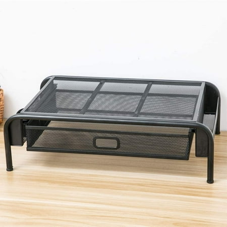 Mesh Series Laptop Desk,Metal Desktop,Monitor Stand with Storage Drawer ...