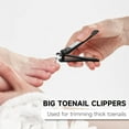 FACEMADE Nail Clipper, Stainless Steel Fingernails & Toenails Clippers ...