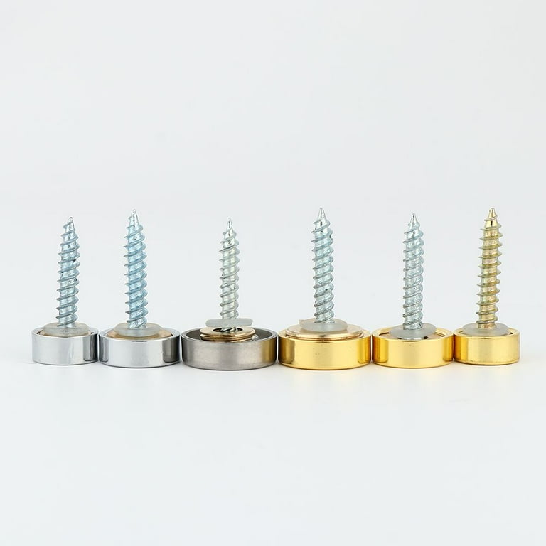 Metal Decorative Screw Covers Mirror Screws Decorative Caps Cover Nail