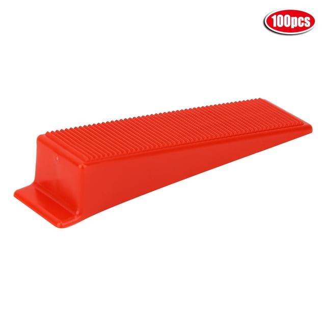 100Pcs Tile Leveling Wedges Floor Wall Tile Leveler Spacers Tiling Tool ...