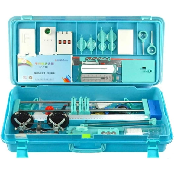 Deluxe Optics Kit - Mirrored Light/Ray Box & 29 Optical Components ...