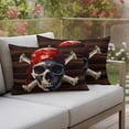 2 Pack Outdoor Waterproof Throw Pillow Covers,Abstract Punk Pirate ...