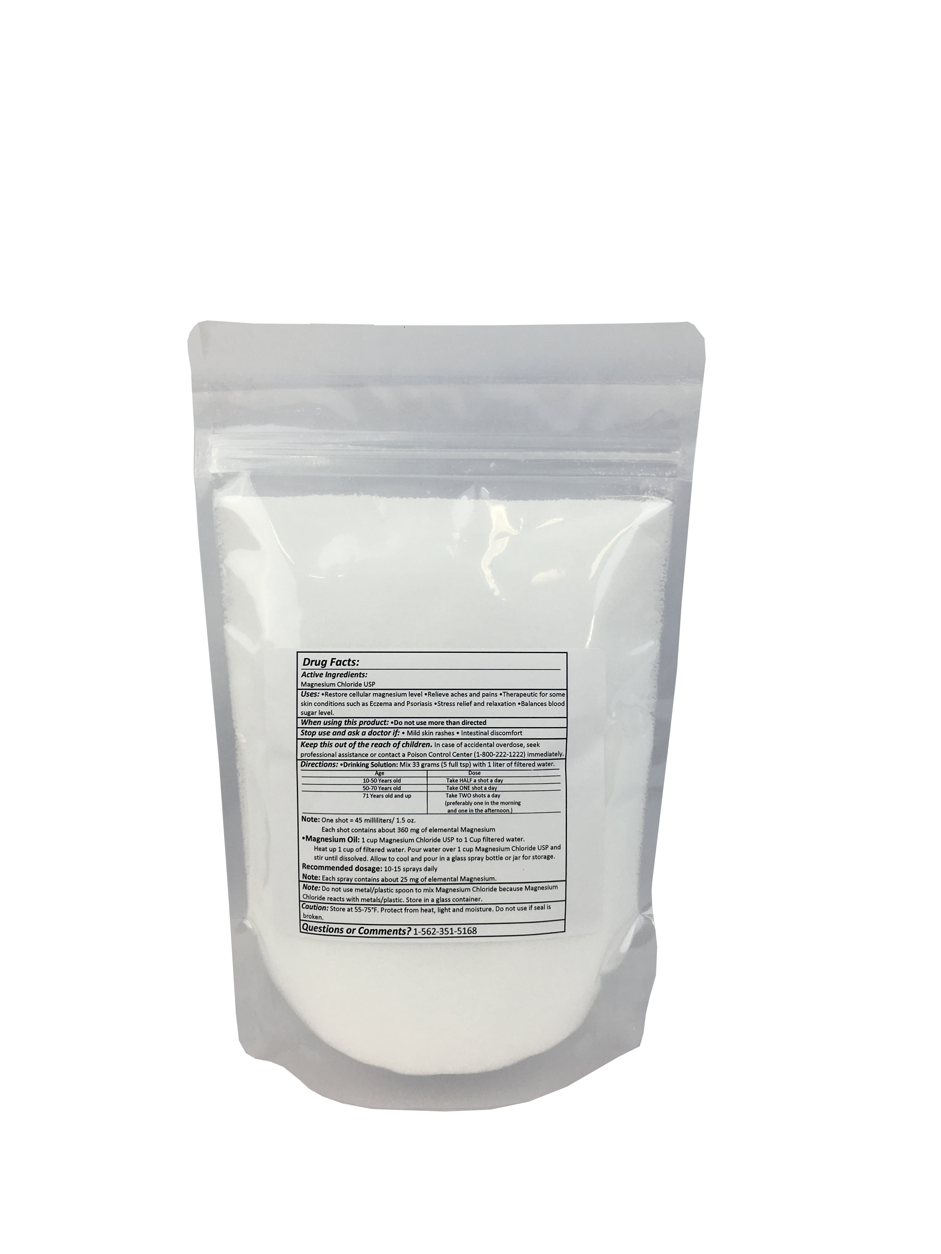 Greenway Biotech Magnesium Chloride USP – 1 Pounds