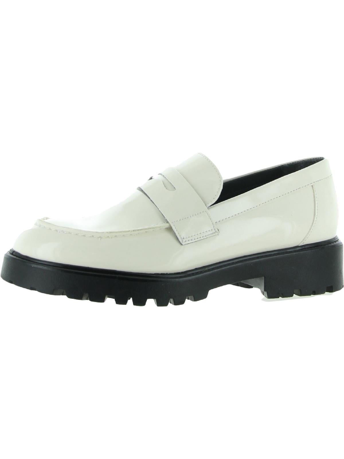 Steve Madden Womens Lotto Patent Lugged Sole Penny Loafers - Walmart.com